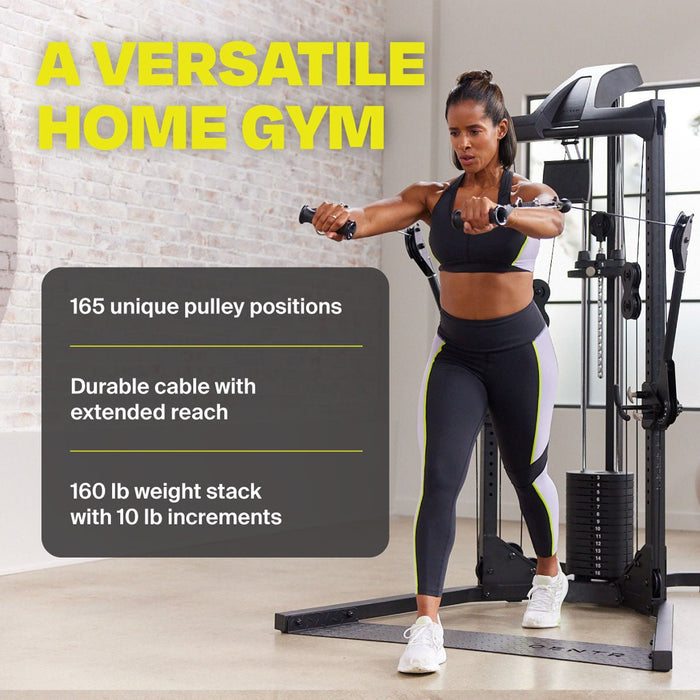 Centr 1 Home Gym Functional Trainer — 160 lb Weight Stack