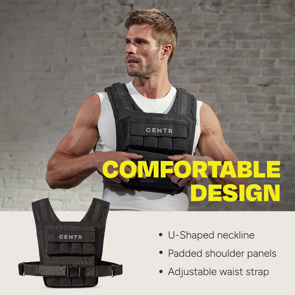 20 lb Weighted Vest – Adjustable Workout Vest | Centr