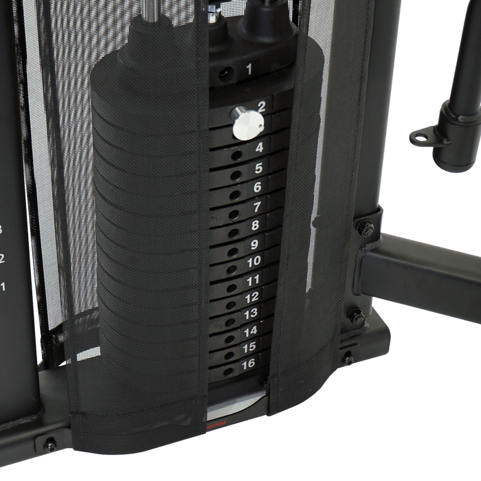 Centr 3 Home Gym Functional Trainer with Smith Bar & Dual 165 lb Stacks