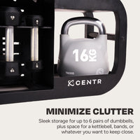 Fusion Bench – Incline/Storage Bench with Dumbbell Rack | Centr