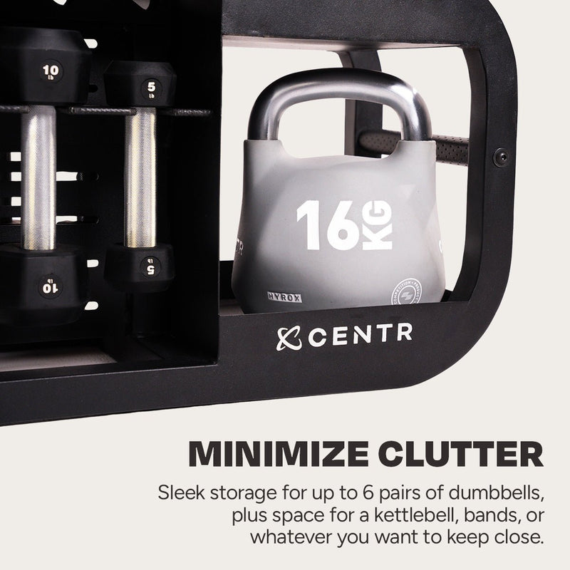 Fusion Bench – Incline/Storage Bench with Dumbbell Rack | Centr