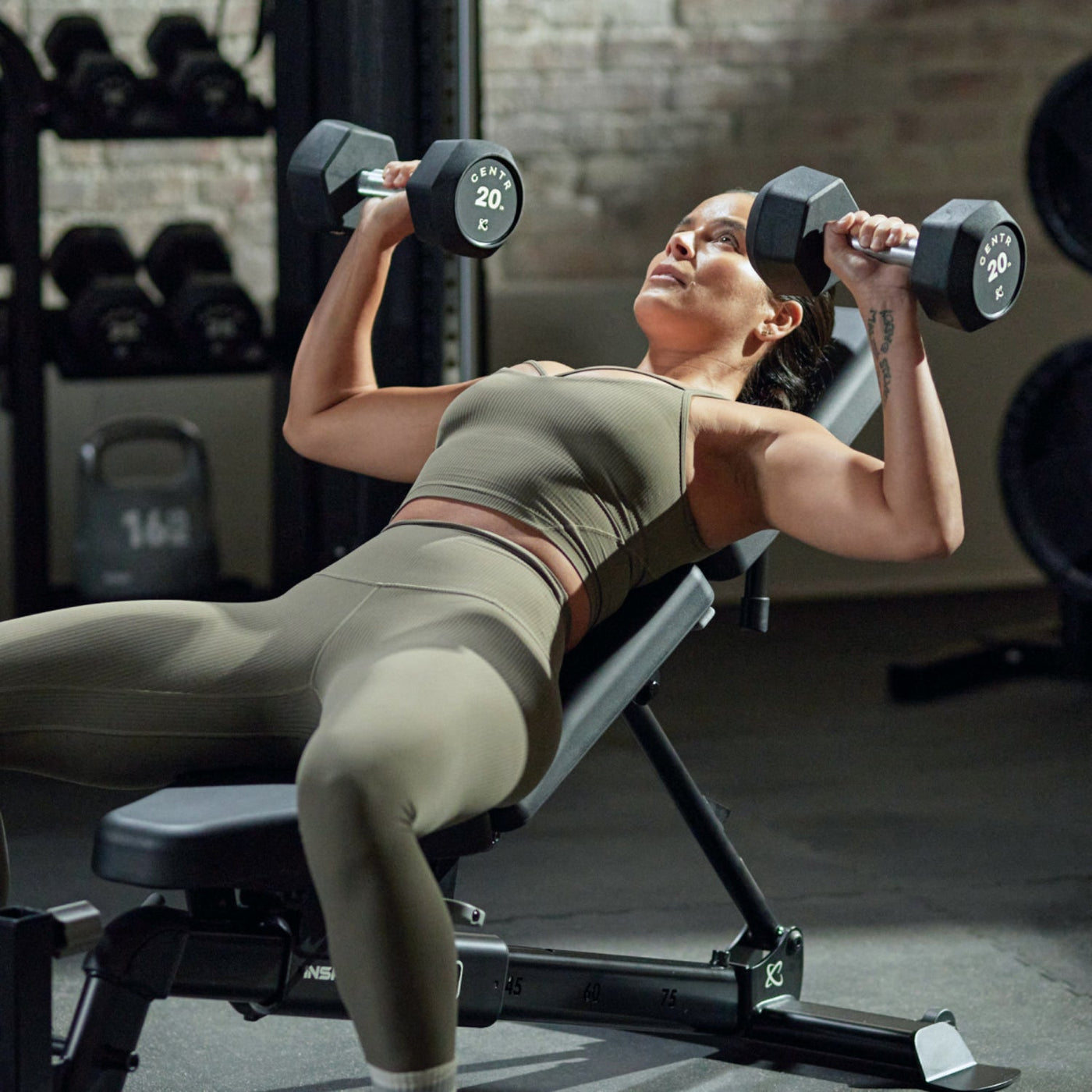 Centr Rubber Dumbbells: Durable, No-Roll Design for Home Workouts