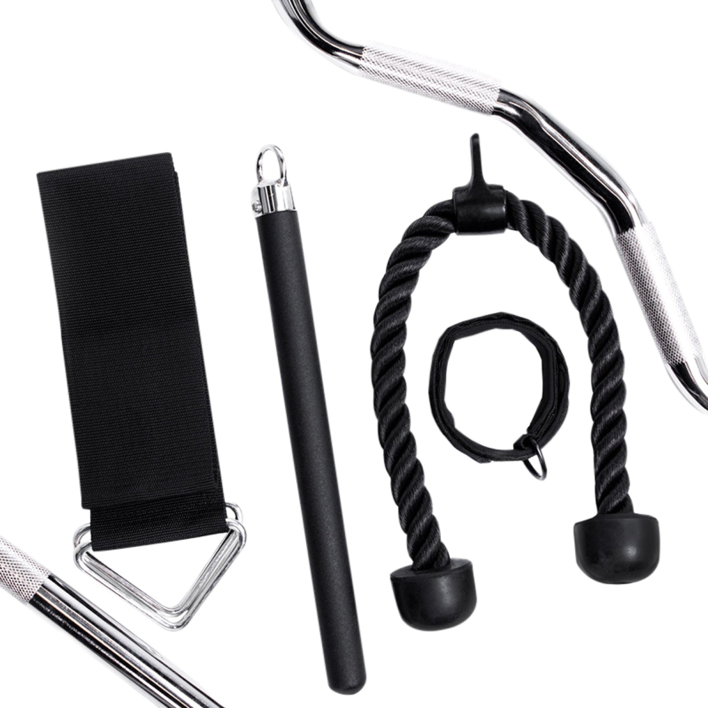 6-Piece Home Gym Attachments Kit – Cable Machine Accessories | Centr
