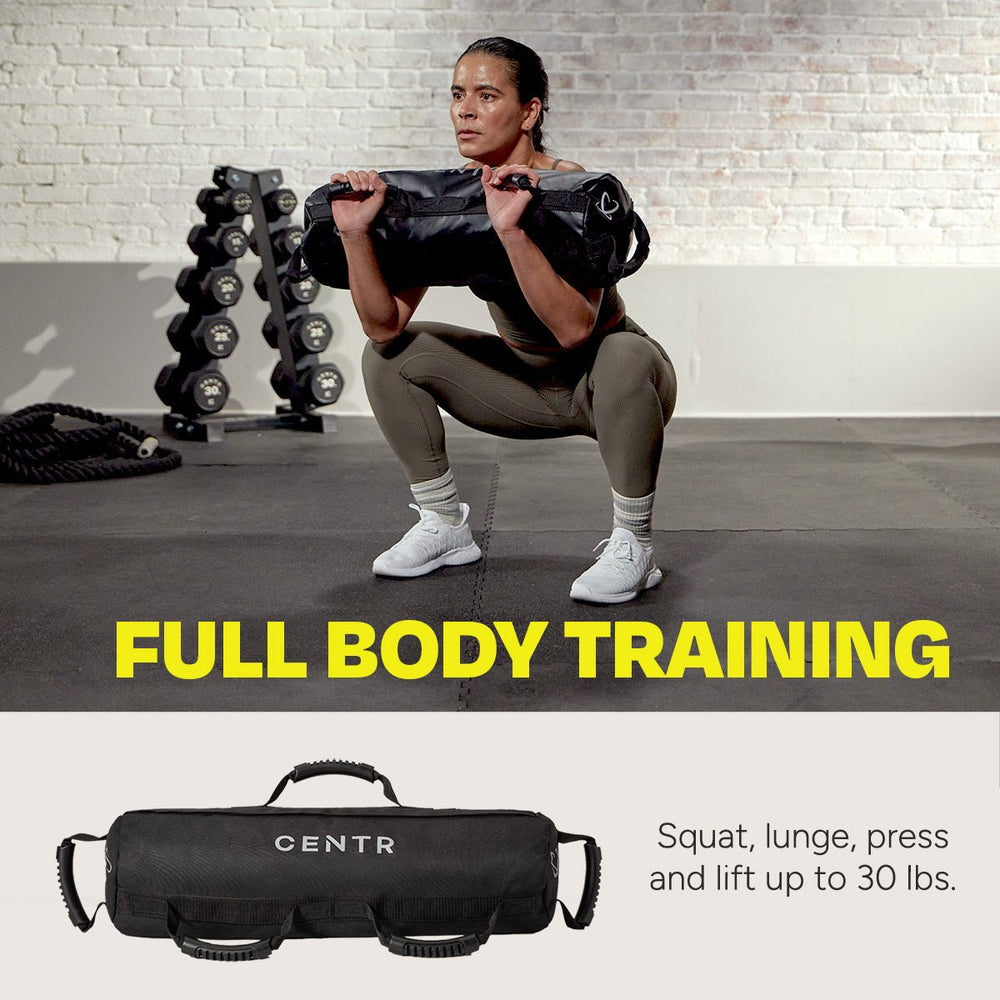 Sandbag with Handles – 2×15 lb Adjustable Workout Bag | Centr