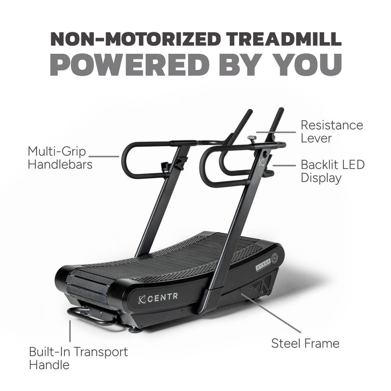CENTR x HYROX Perform Tread - Motorless Curved Treadmill for Peak ...