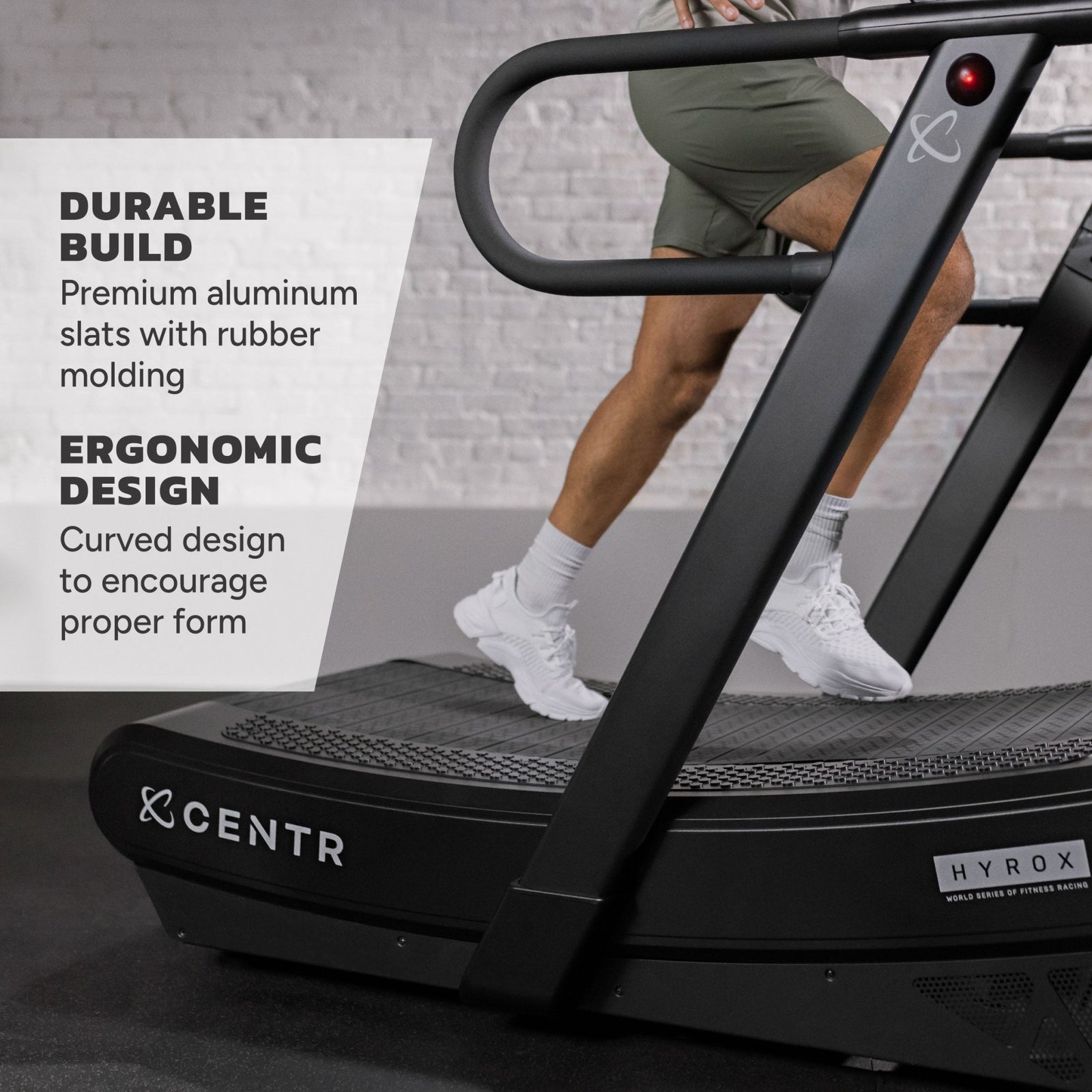CENTR x HYROX Perform Tread - Motorless Curved Treadmill for Peak ...