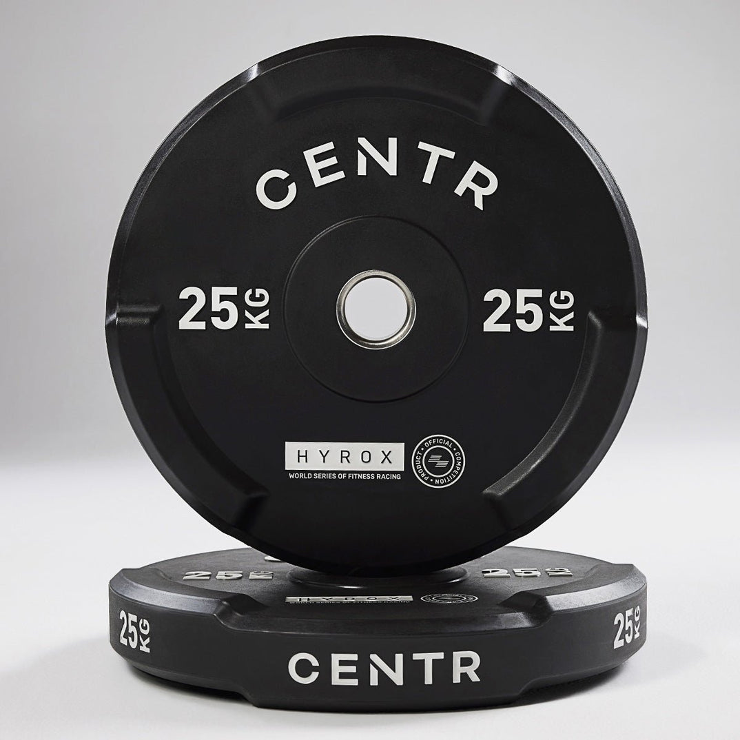 HYROX Competition Edge Bumper Plate – 25 kg Interlocking Disc | Centr