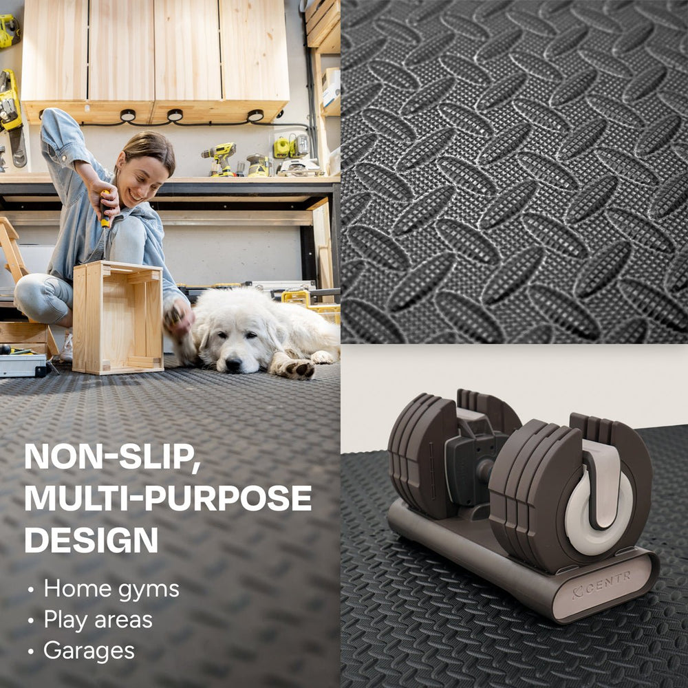 Interlocking Shock-Absorbing Gym Mats – EVA Foam Flooring | Centr