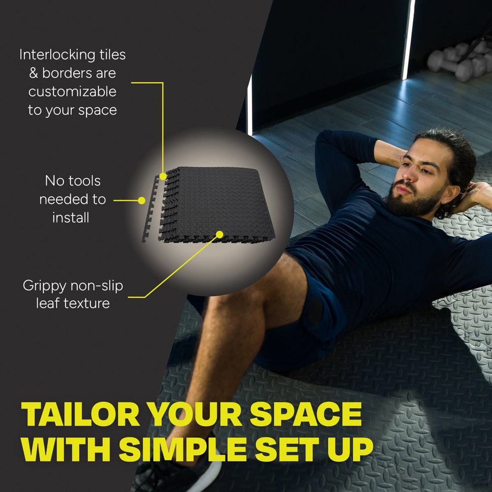 Interlocking Shock-Absorbing Gym Mats – EVA Foam Flooring | Centr