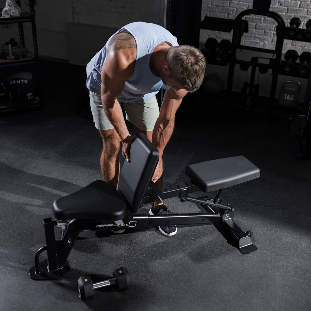 Inspire Fitness FID7 PRO Adjustable Bench — 6-Panel Split Pad | Centr